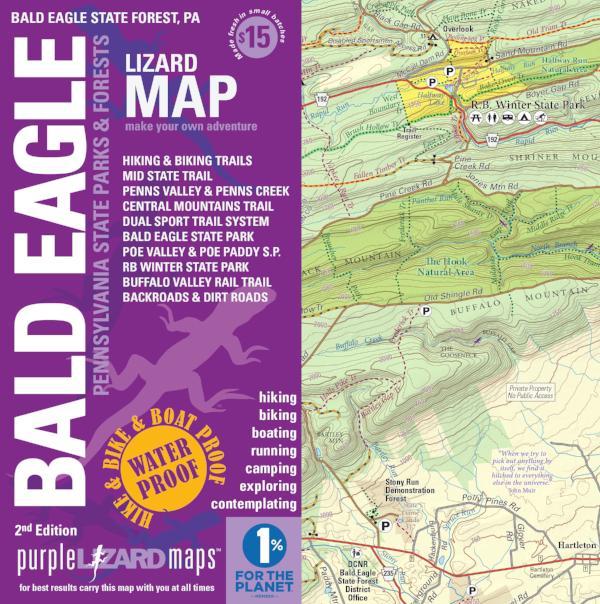 Purple Lizard Bald Eagle State Forest Lizard Map – Main Line Overland