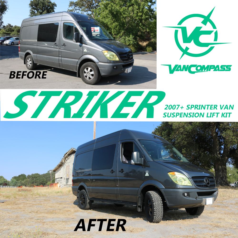 VAN COMPASS™ 2007-PRESENT (FRONT ONLY) STRIKER 2" LIFT KIT 2500 AND 35 ...